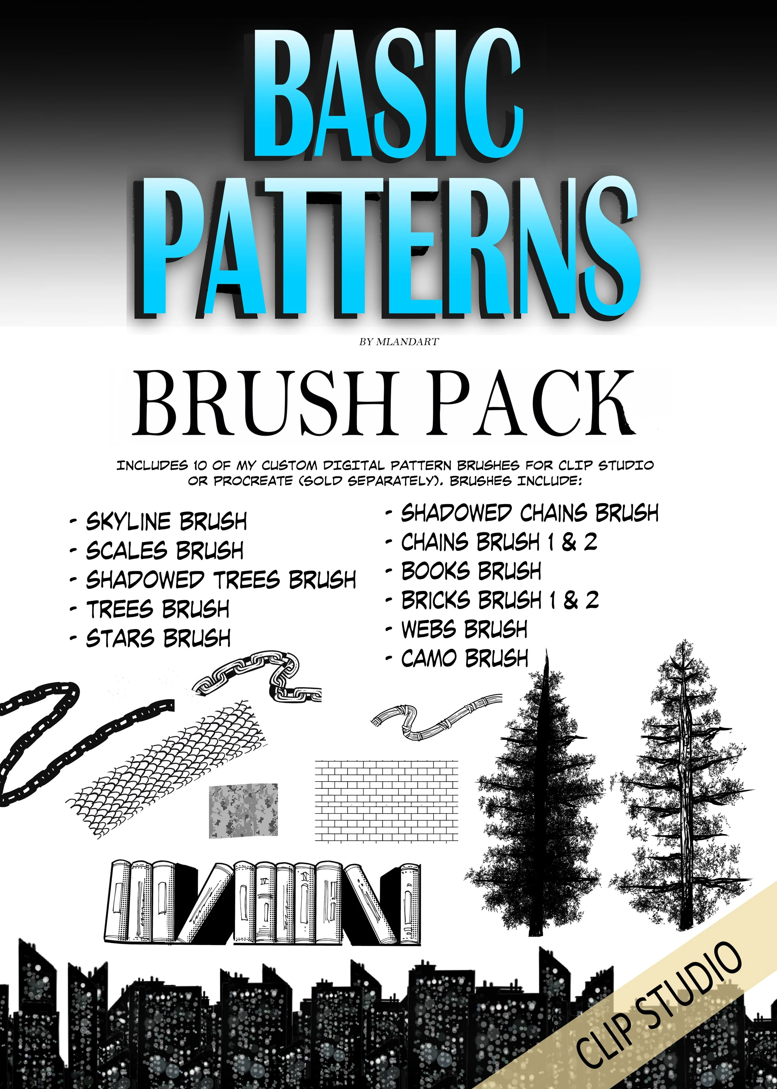 Brush Packs — MLANDART | Prints | Commissions | Custom Art | Acrylic Prints | Metal Prints ...