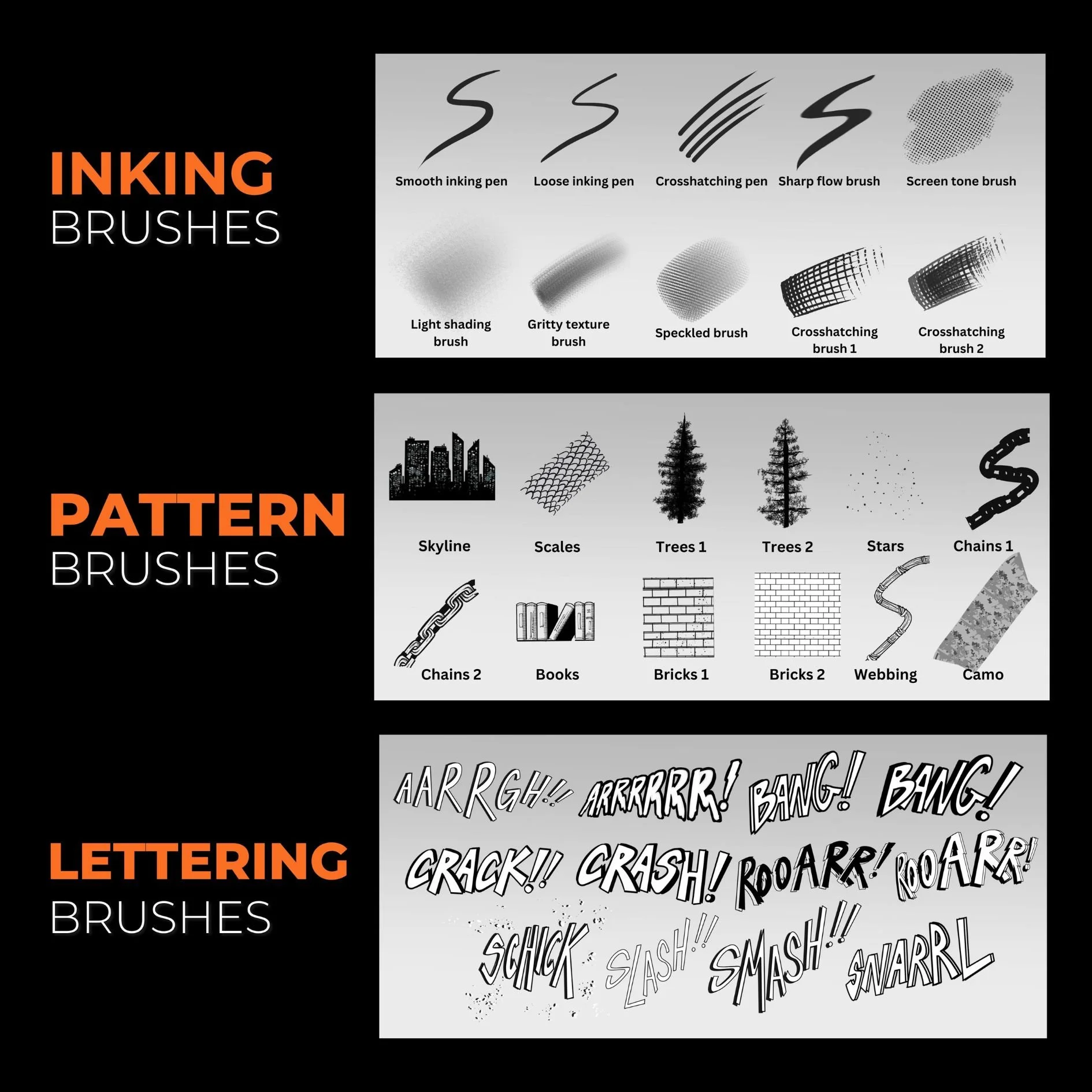 Brush Packs — MLandArt | Prints | Commissions | Custom Art | Acrylic ...