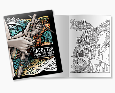 Capoeira coloring book