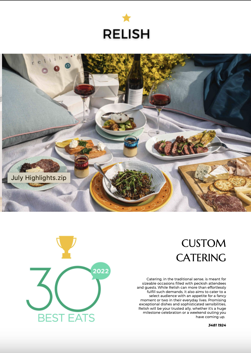 Relish - Events & Catering Hong Kong