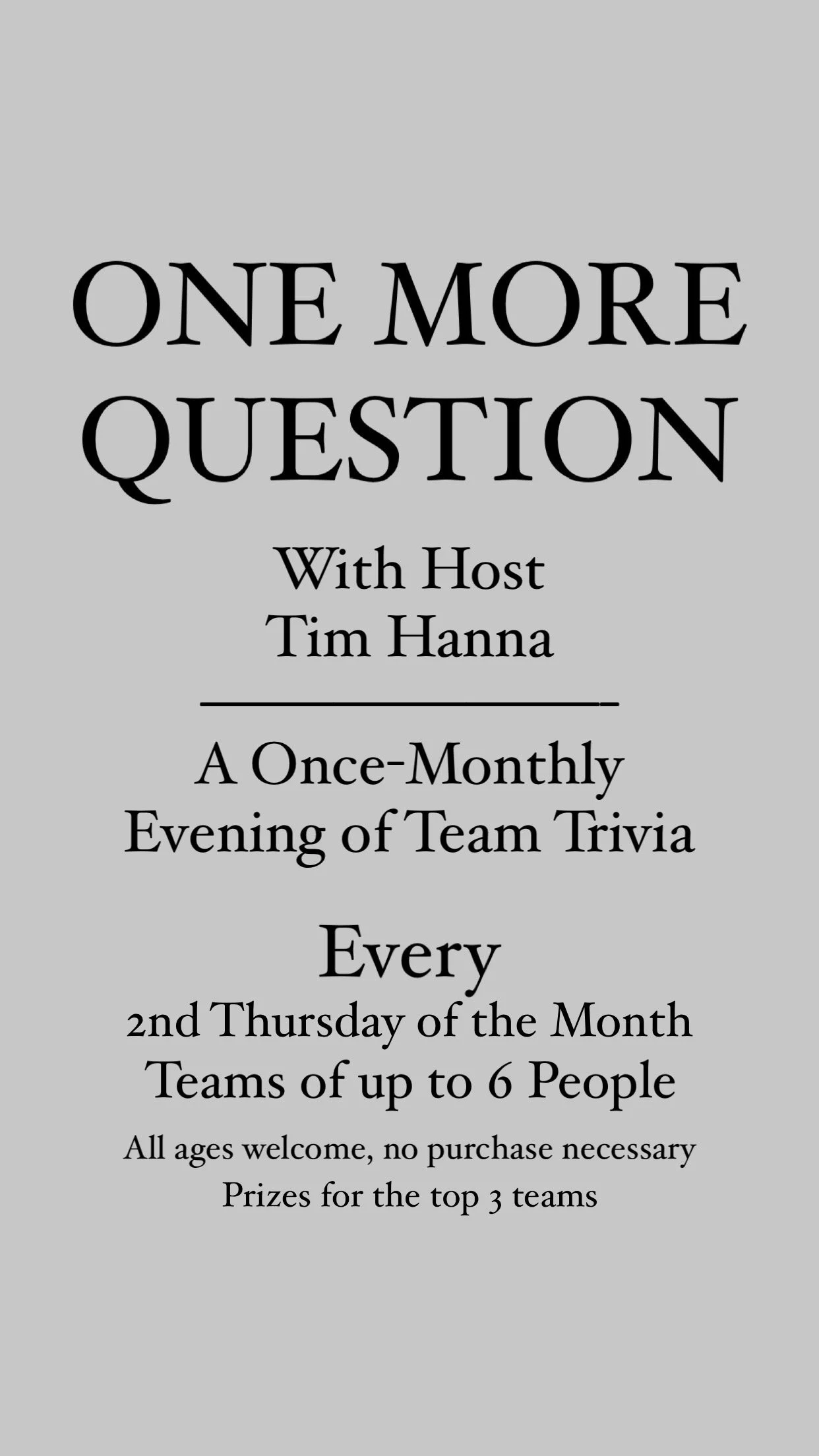 Calendar — Emancipation Brewing Co.