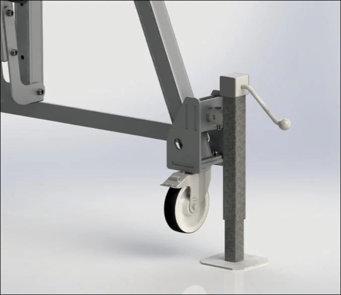 Aluminum gantry accessories for A-Frames — REID Lifting Inc