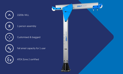 Mobile Davit Crane Systems for Fall Arrest, Confined Space, Rescue ...