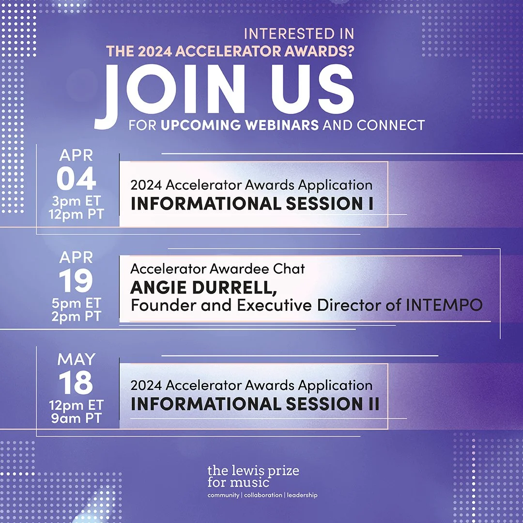 2024 Awards Application — The Lewis Prize for Music