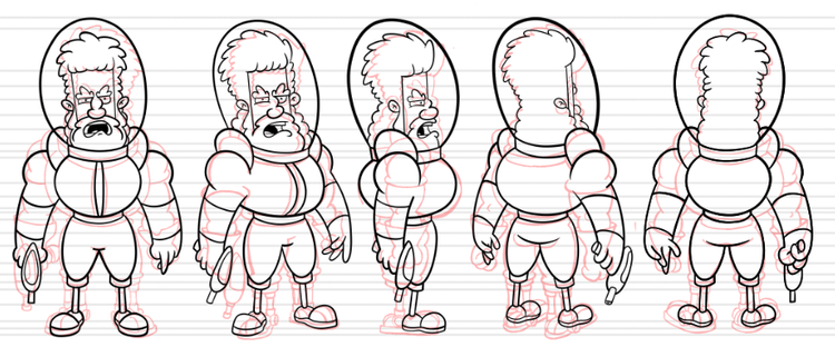 How to Create a Character Turnaround and Animate it — The AK Studio