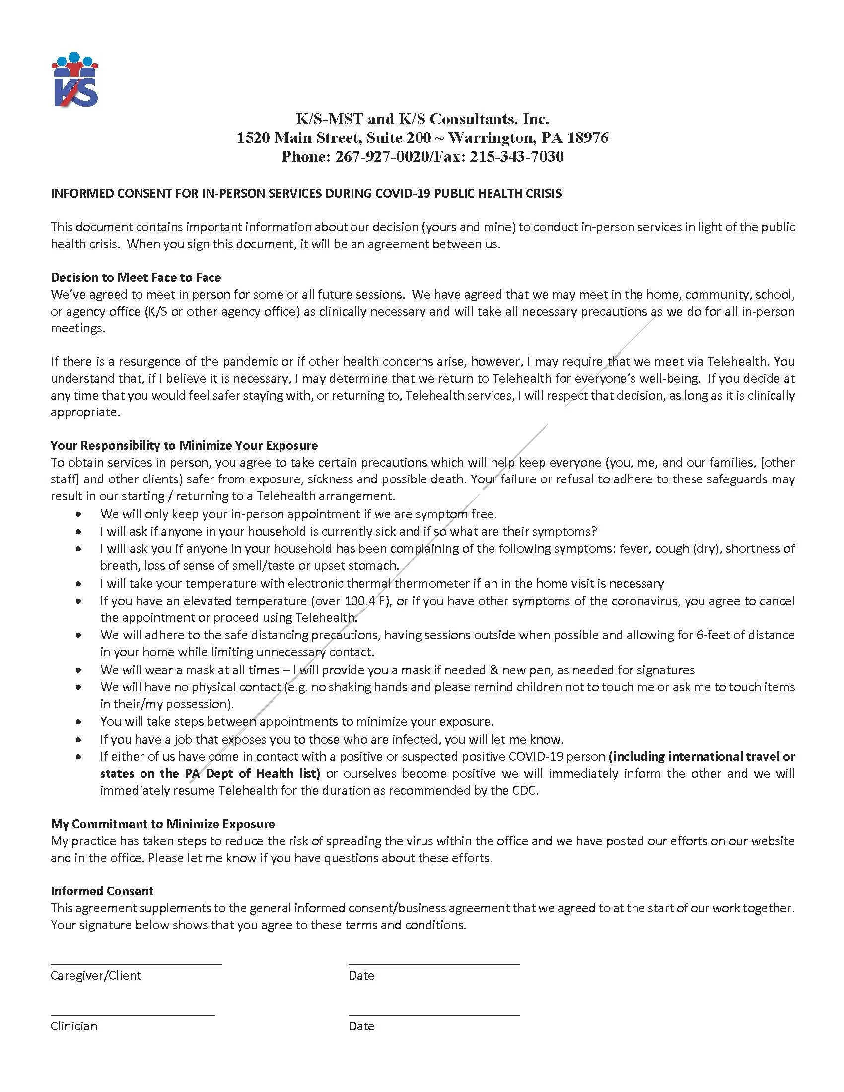 KS/MST — KS/MST/Consultants