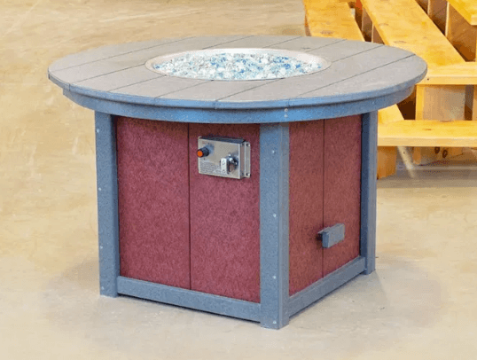 Poly Round Fire Pit Tables — American Patio Designs
