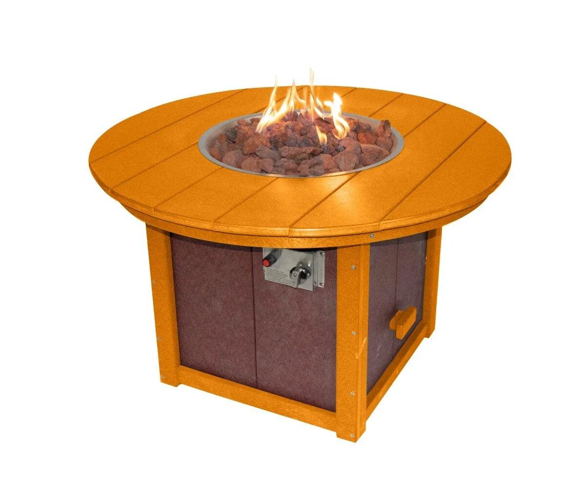 Poly Round Fire Pit Tables — American Patio Designs