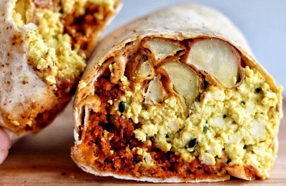 "Chorizo" Breakfast Burritos — Abbot's
