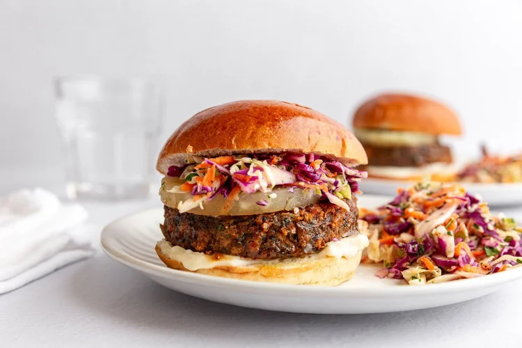 Teriyaki-Style Burgers & Sesame-Ginger Slaw — Abbot's