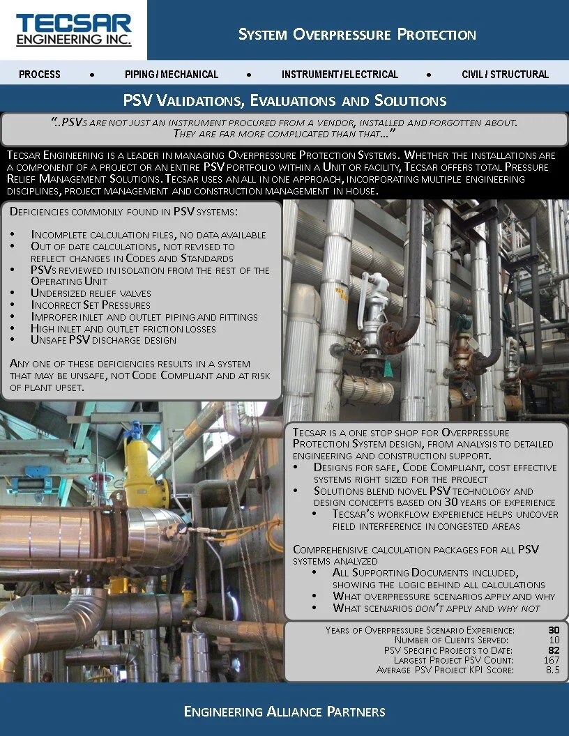 System Over Pressure Protection — Tecsar Engineering Inc.