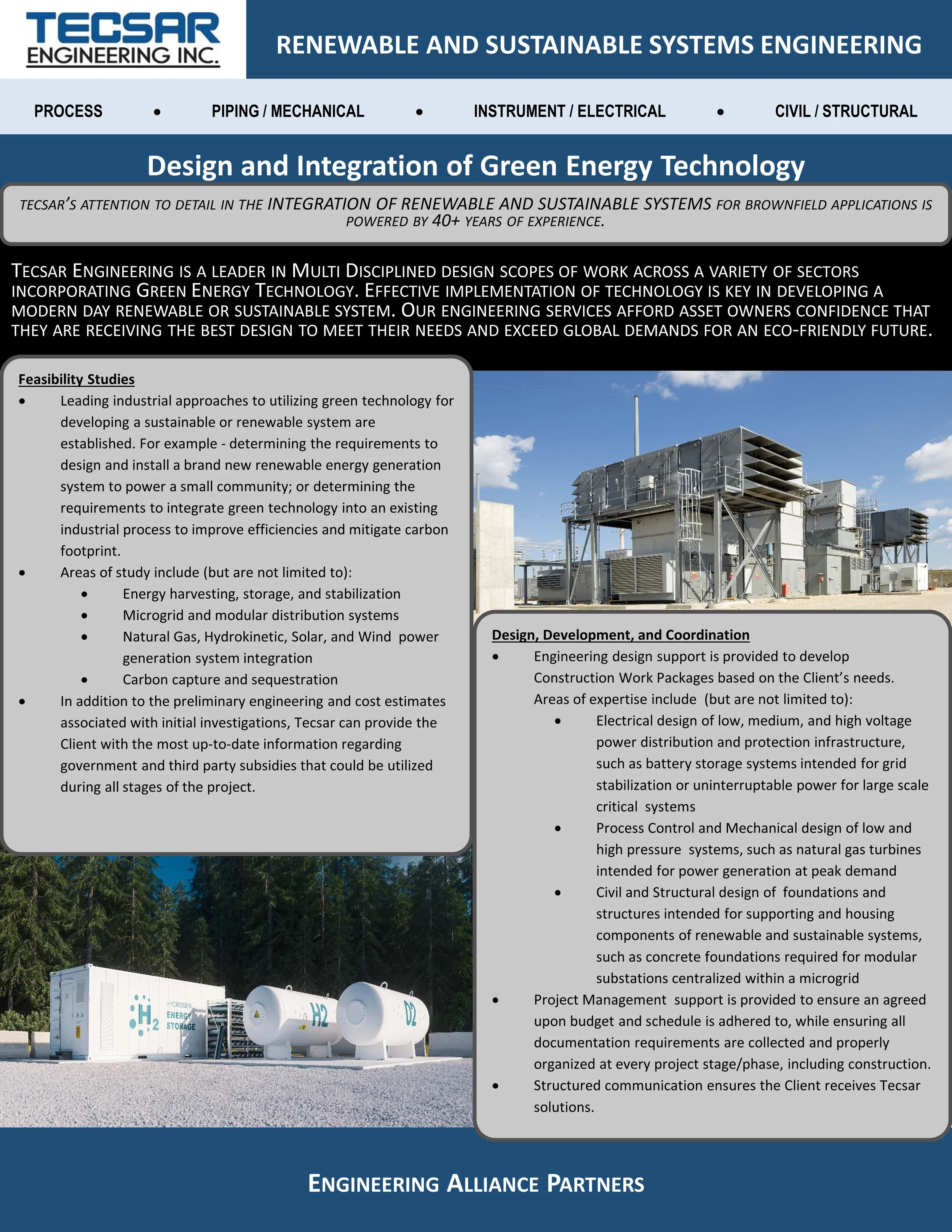 Renewable & Sustainable Systems — Tecsar Engineering Inc.