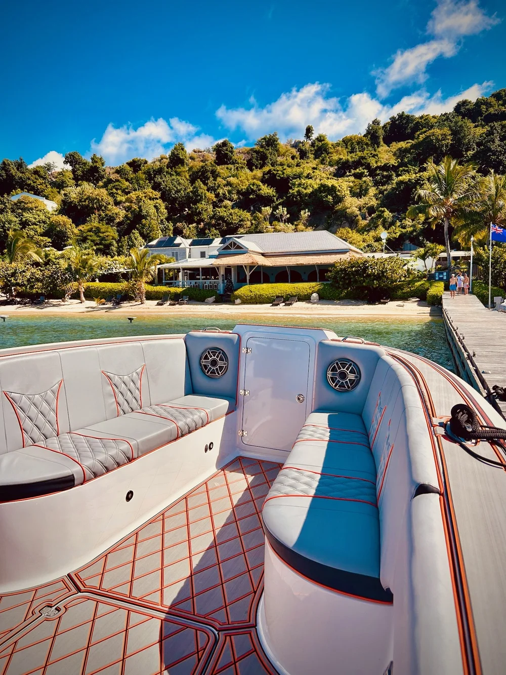 Zenergy - 40ft Custom Midnight Express Powerboat - BVI Chillout Charters