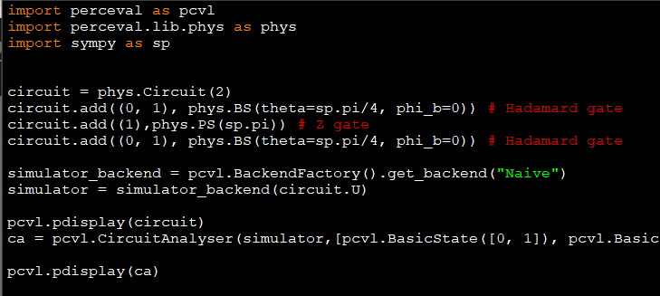 Photonic Quantum Computing with Perceval: Z-gate using a phase shifter ...