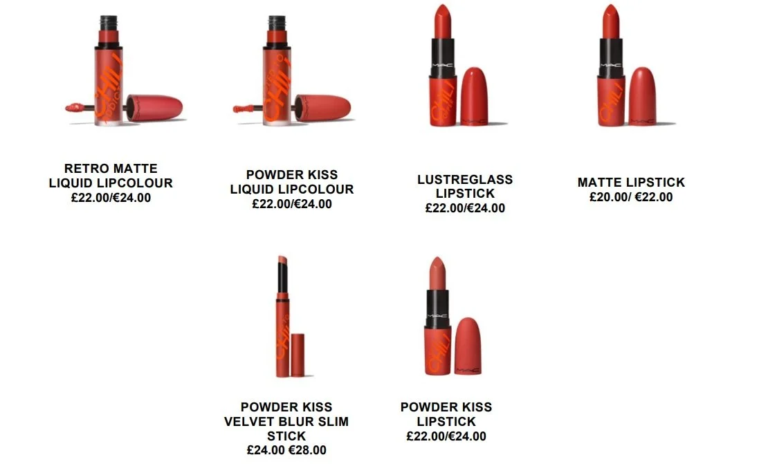 Mac Cosmetics Expands Chili Lipstick Line — Pbl Magazine