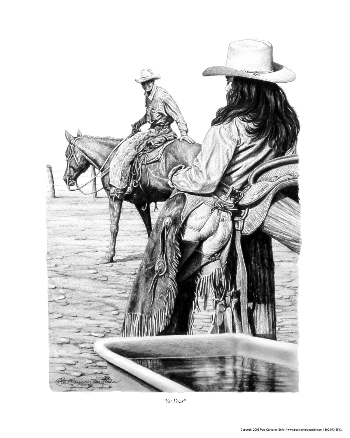 Cowboy Pencil Drawings