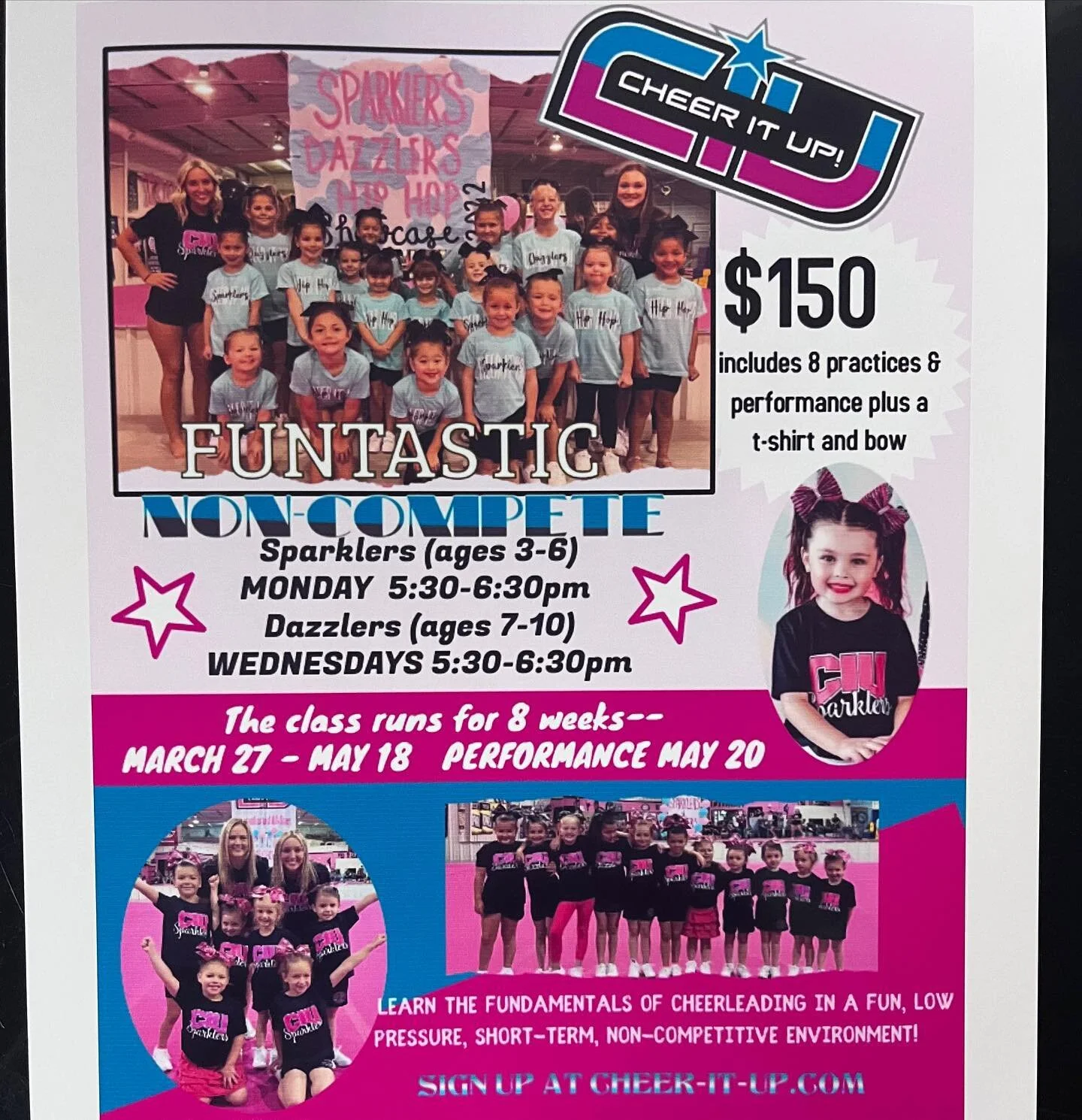 Class Schedules — CHEER IT UP!