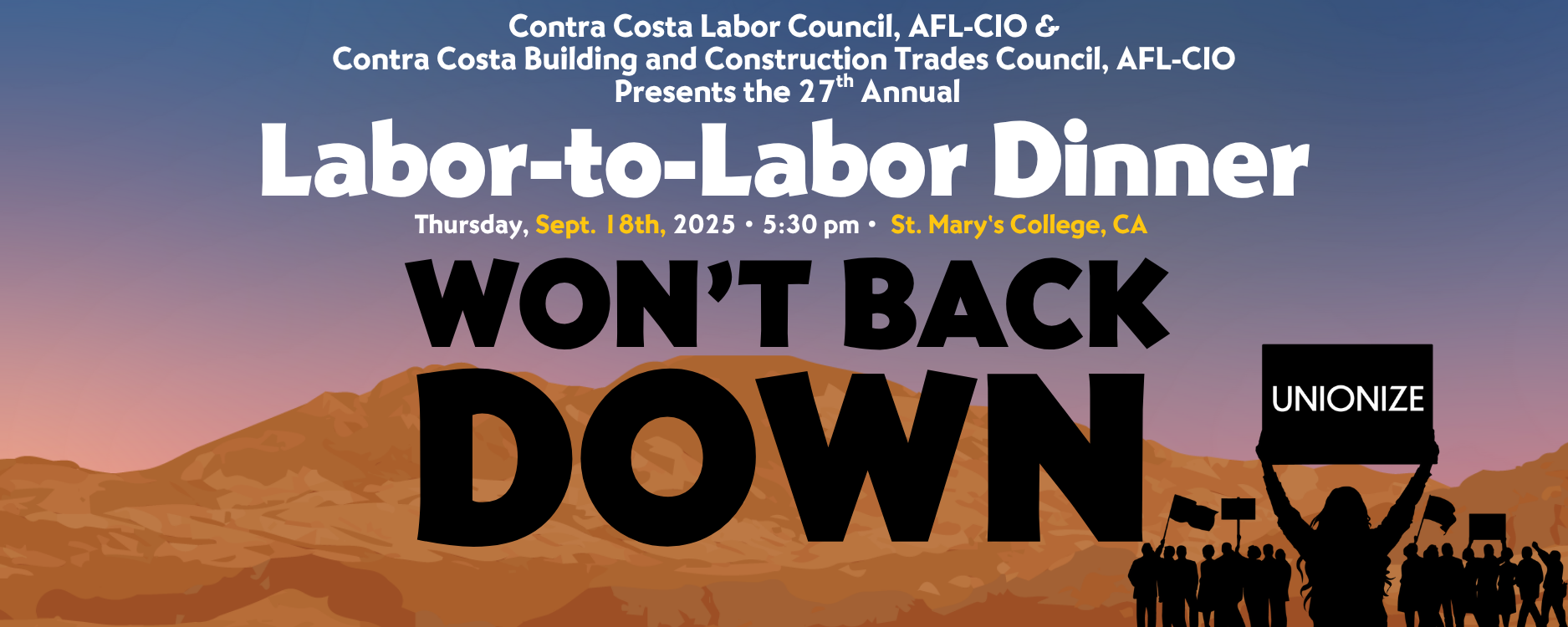 2025 Labor-To-Labor Ticket — Contra Costa Labor Council, AFL-CIO