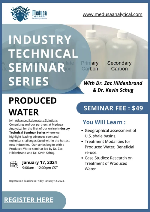 Online Industry Technical Seminar Series — Medusa Analytical, LLC
