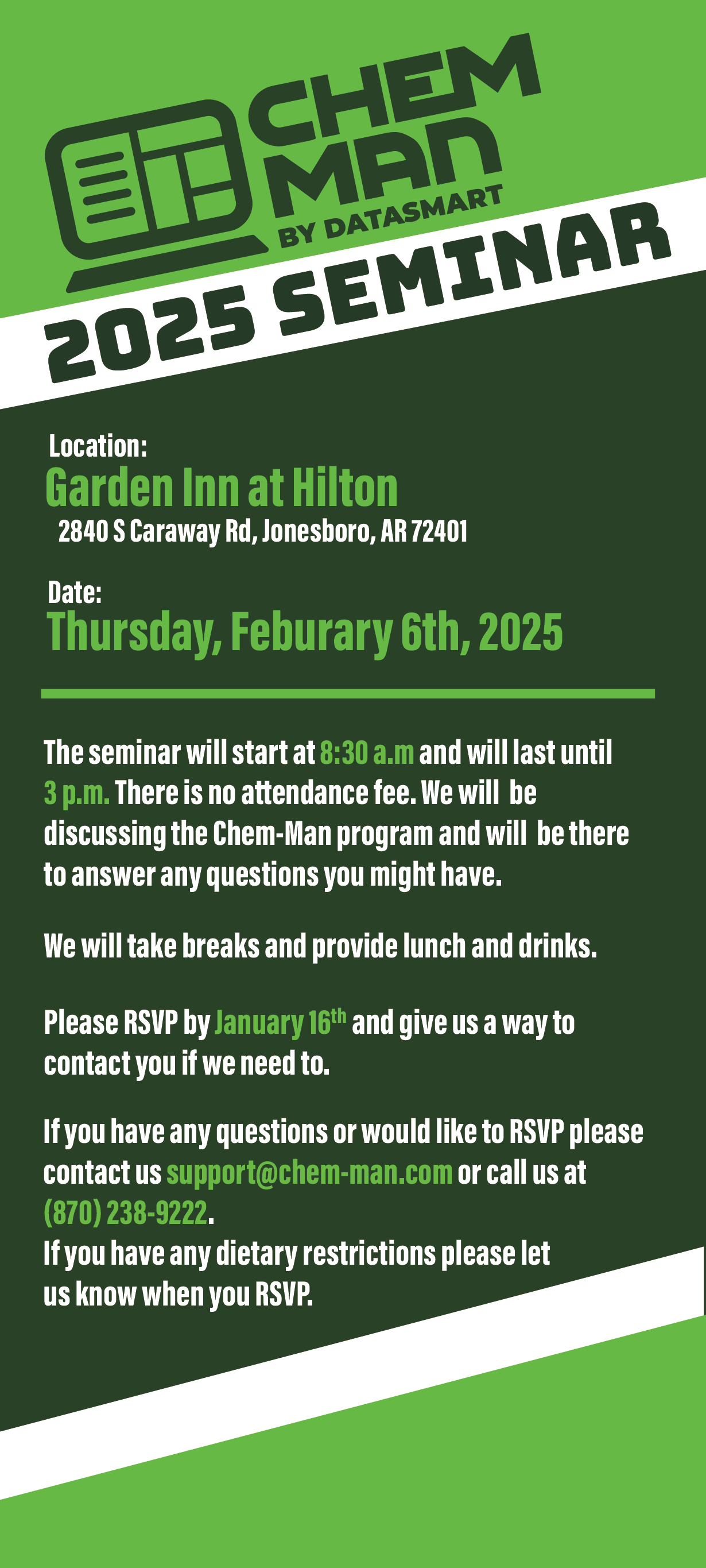 Chem-Man Seminar Information — Chem-Man