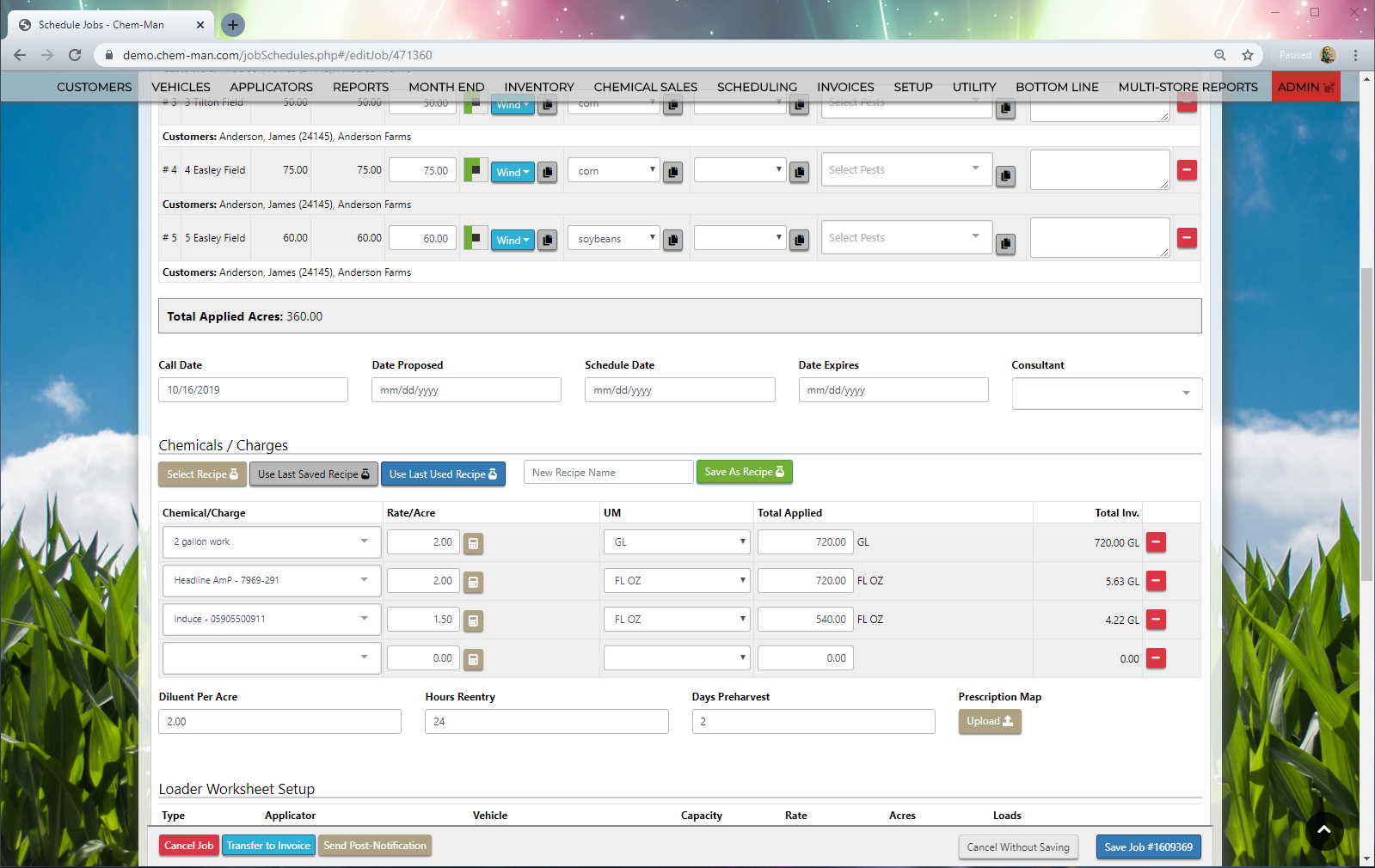 Job Scheduling — Chem-Man