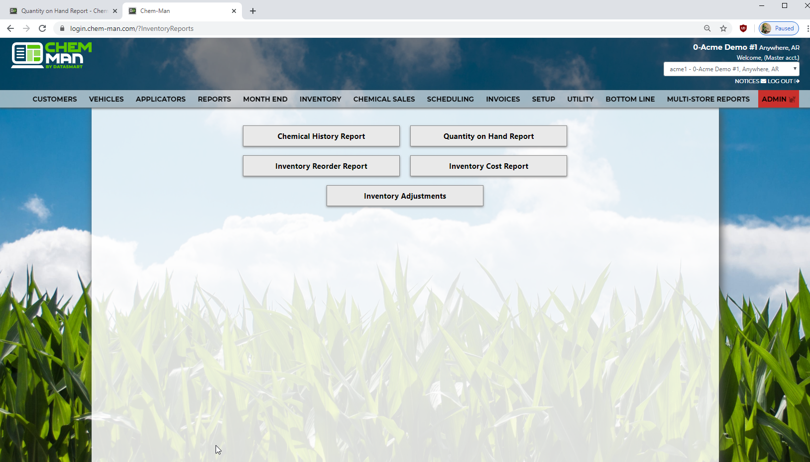 Inventory — Chem-Man