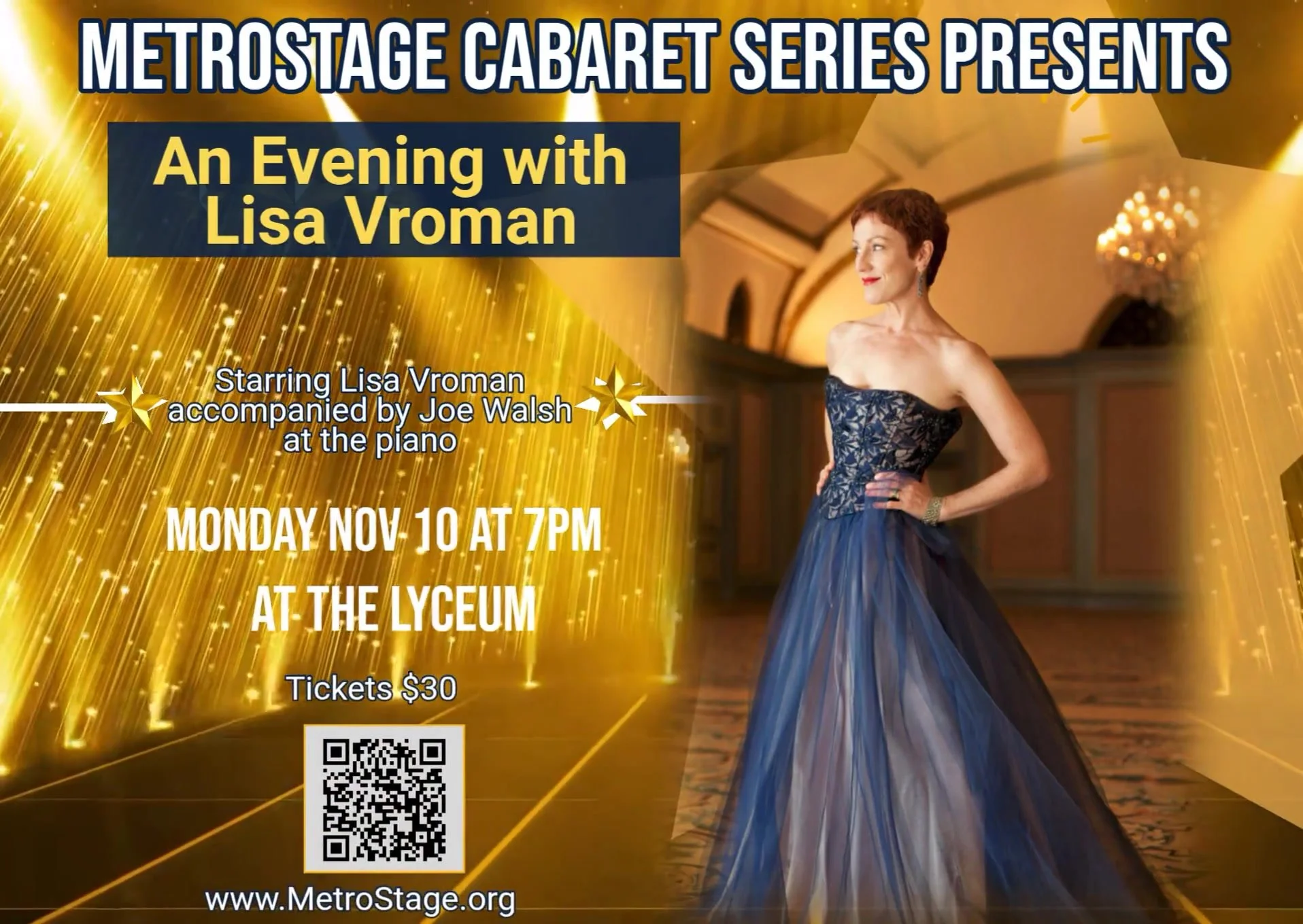 An Evening with Lisa Vroman — MetroStage