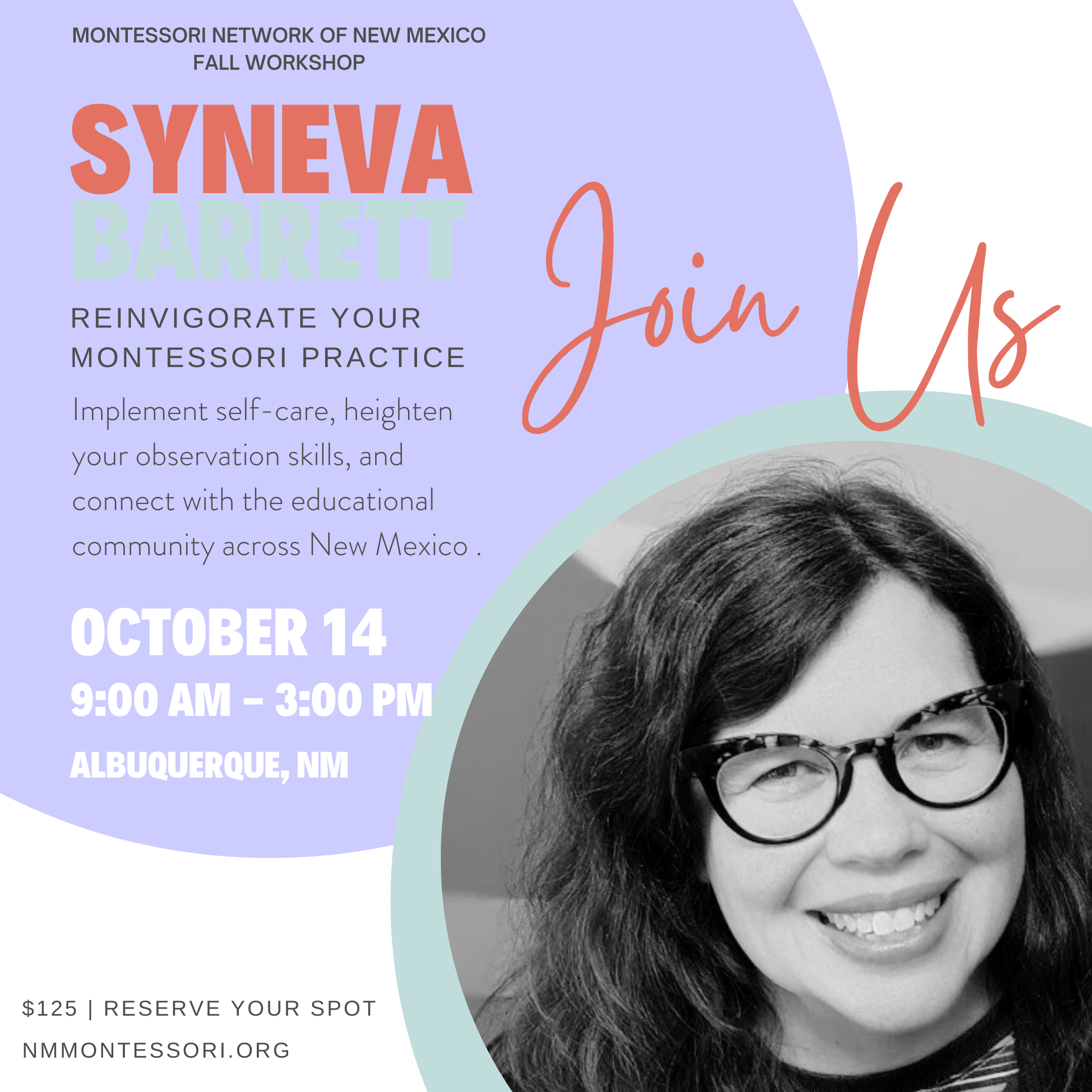 Pay Workshop Fee(s) — Montessori Network of New Mexico