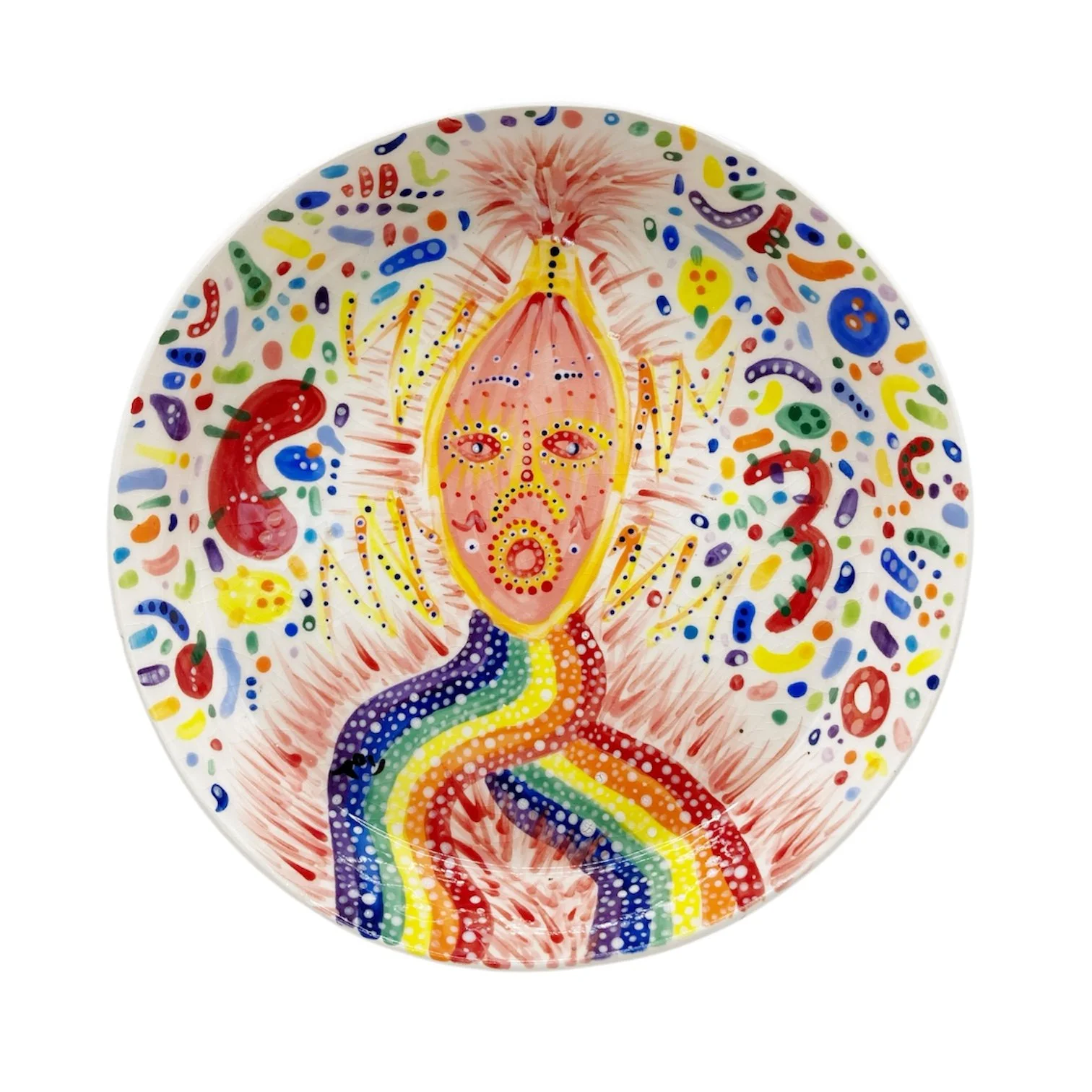 Samba Carnival Plate No.2 by What On Earth — WHITE PAPER PEN