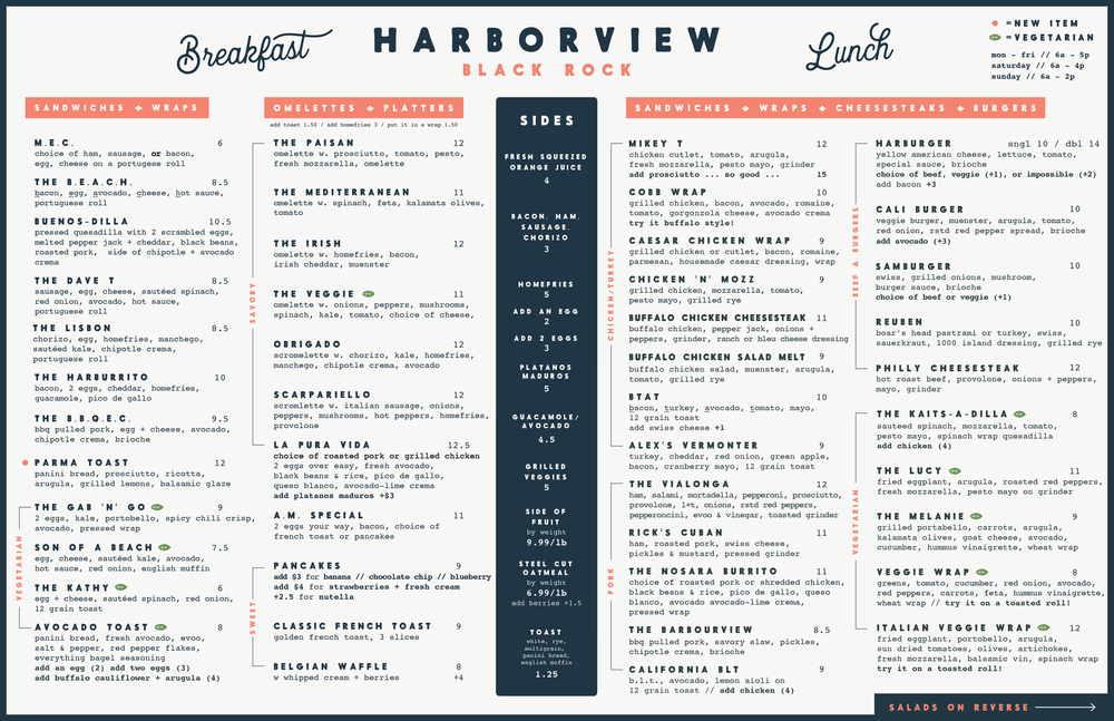 May 2020 Menu — Harborview Market
