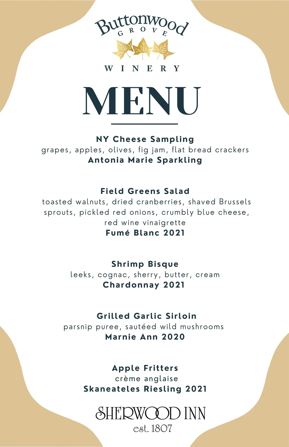 Events — The Sherwood Inn