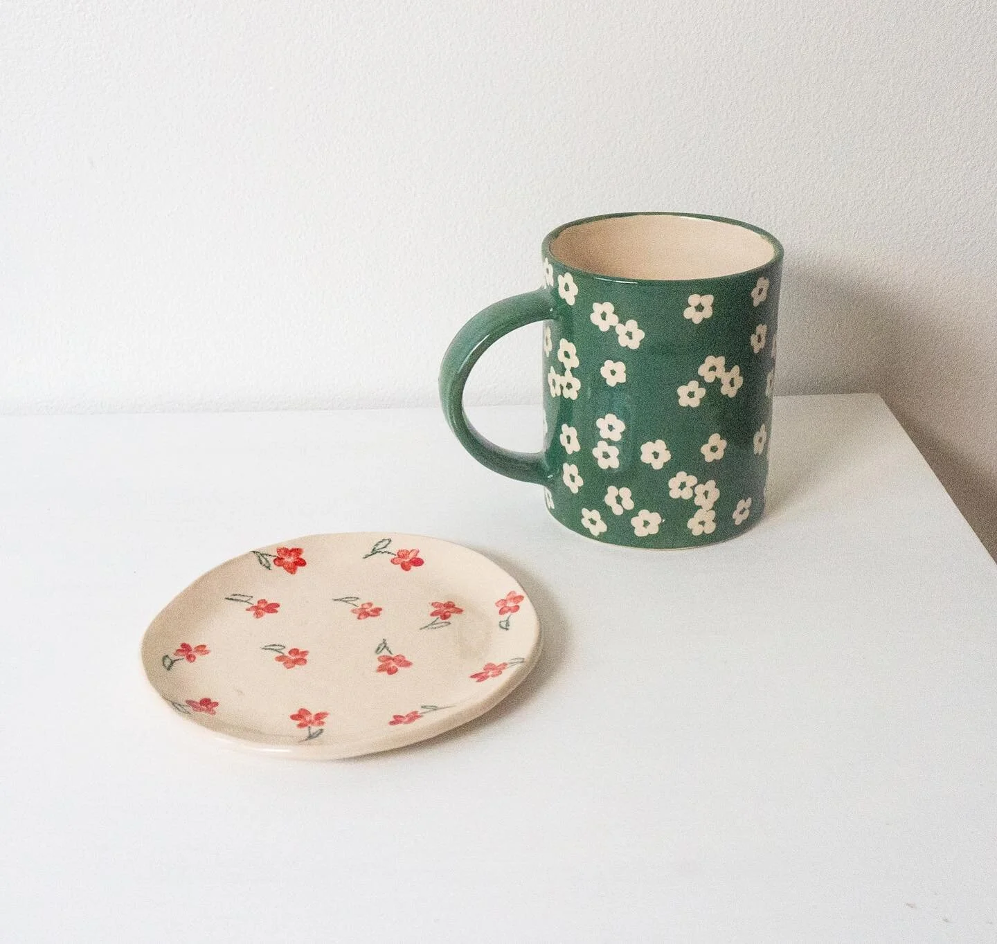 Blue Forget-Me-Not Ring Dish — Erika Christine Ceramics