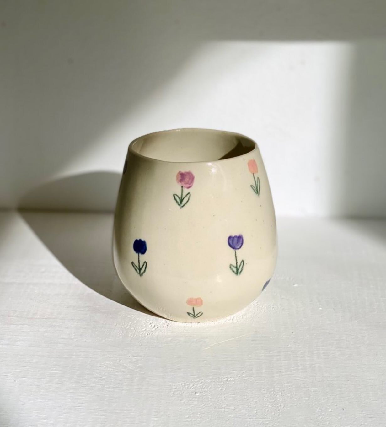 Blue Forget-Me-Not Ring Dish — Erika Christine Ceramics