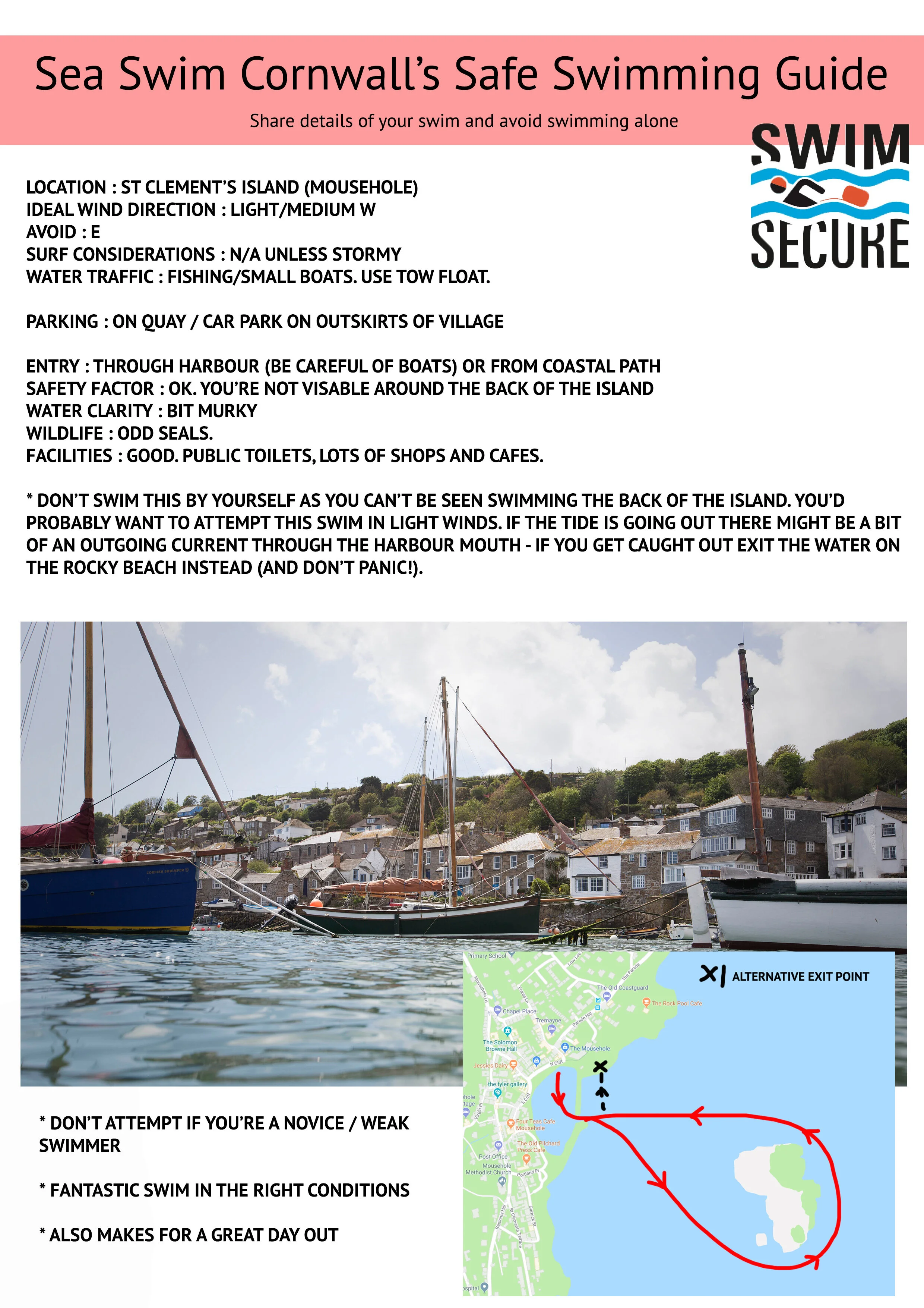 Open water swimming Mousehole — Sea Swim Cornwall