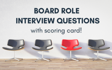 Board member interview questions and scoring card — Prospectus