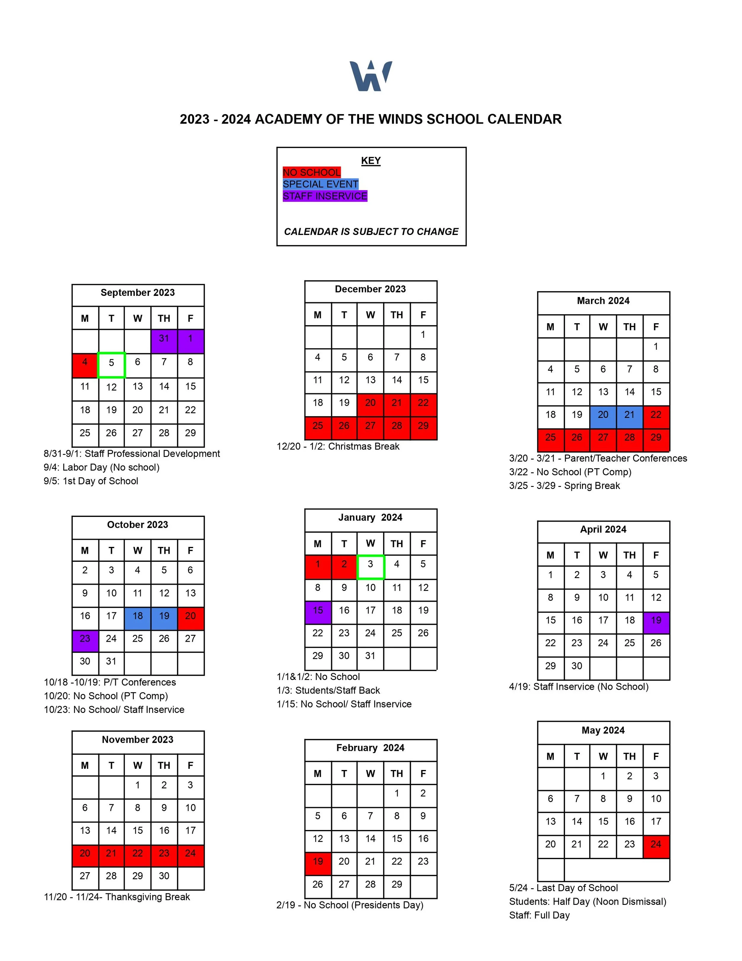 Thanksgiving 2011 Calendar