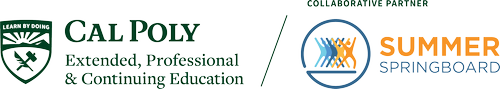 Cal Poly Extended Education In Partnership with Summer Springboard
