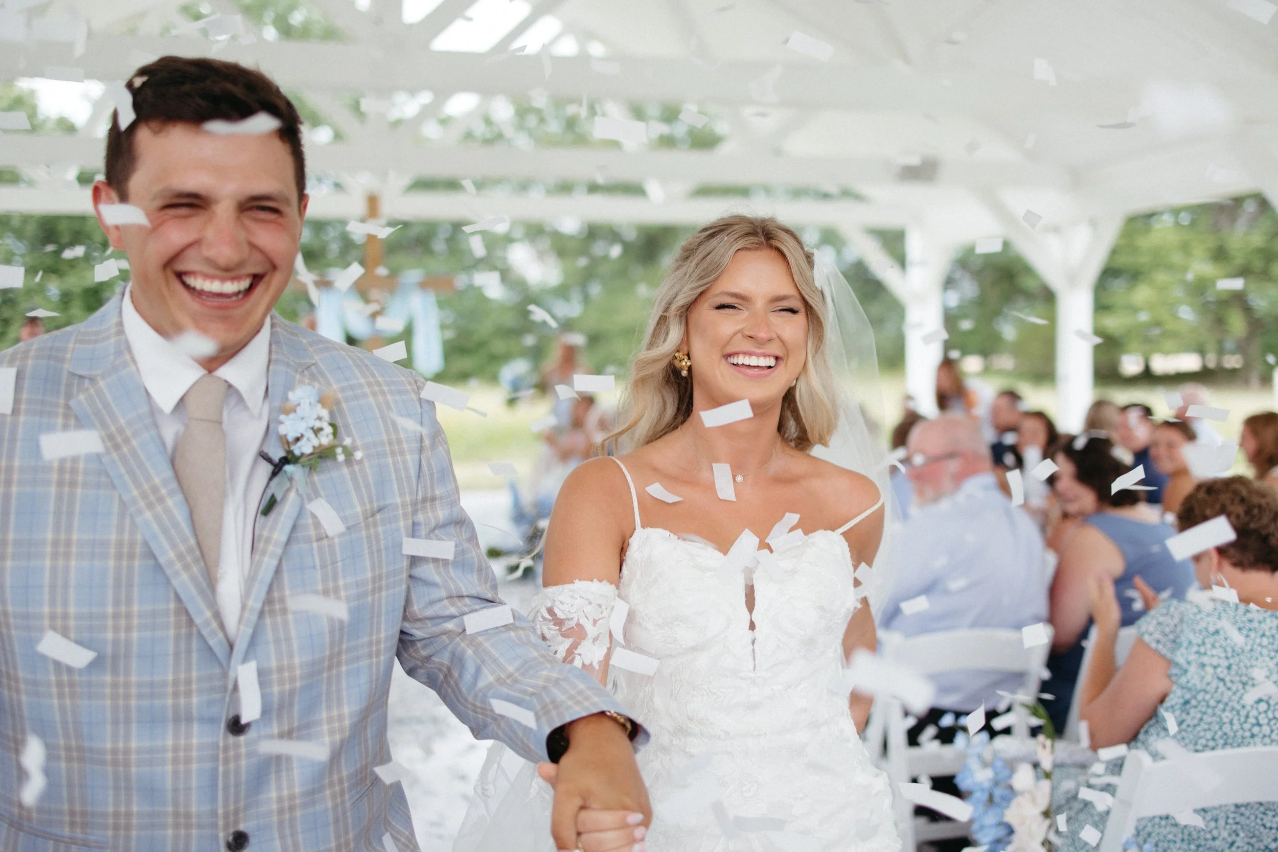 Fairytale Bohemian Wedding in Powder Blue | Maddy + Adam from Liberty ...