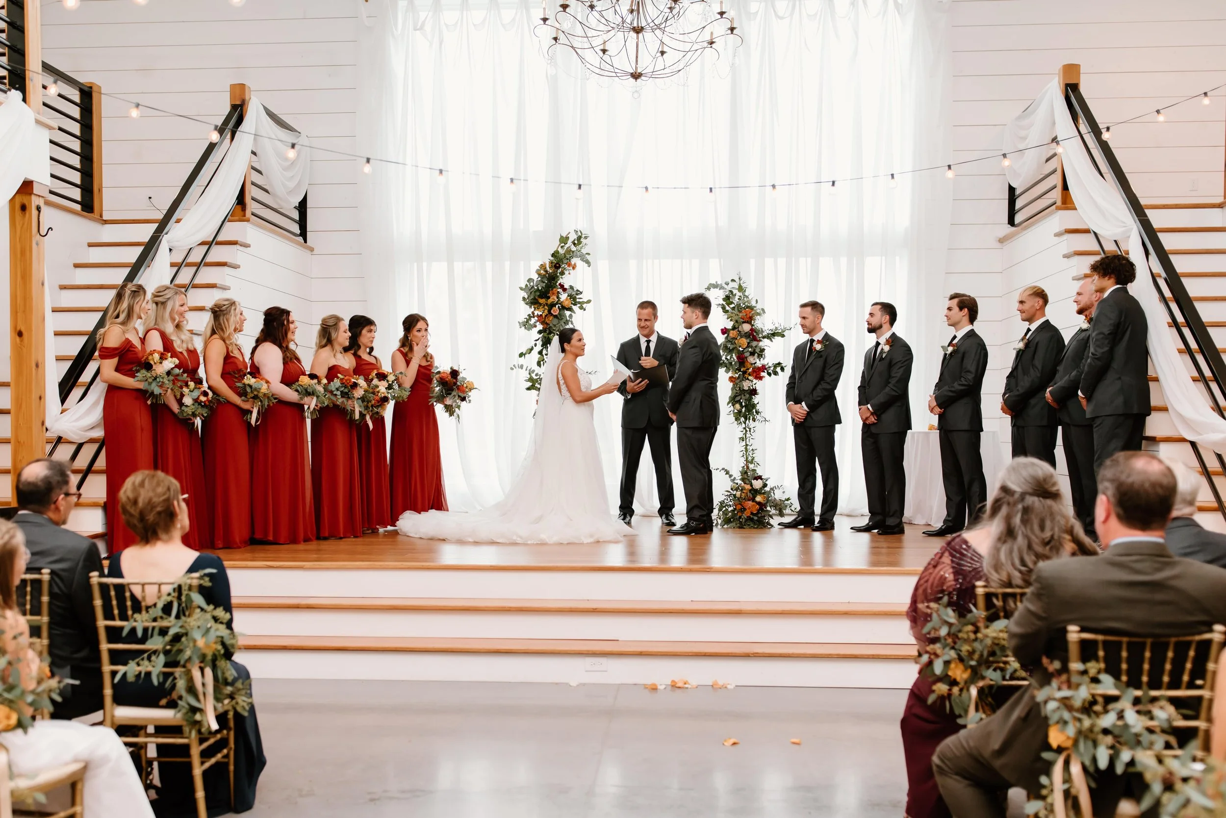 Fall Wedding Venue at Emerson Fields | Chrysa + Jake from Alton ...