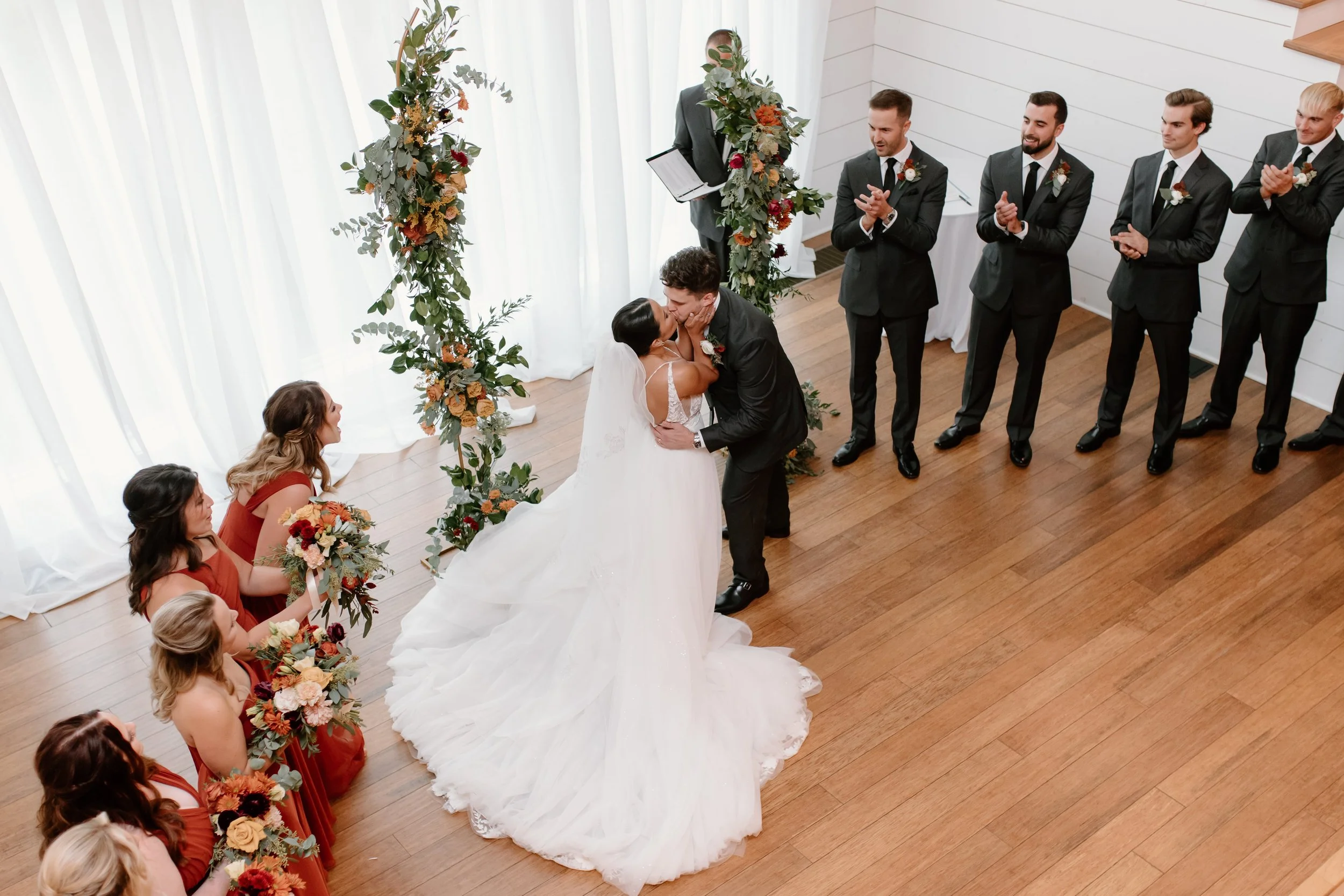 Fall Wedding Venue at Emerson Fields | Chrysa + Jake from Alton ...