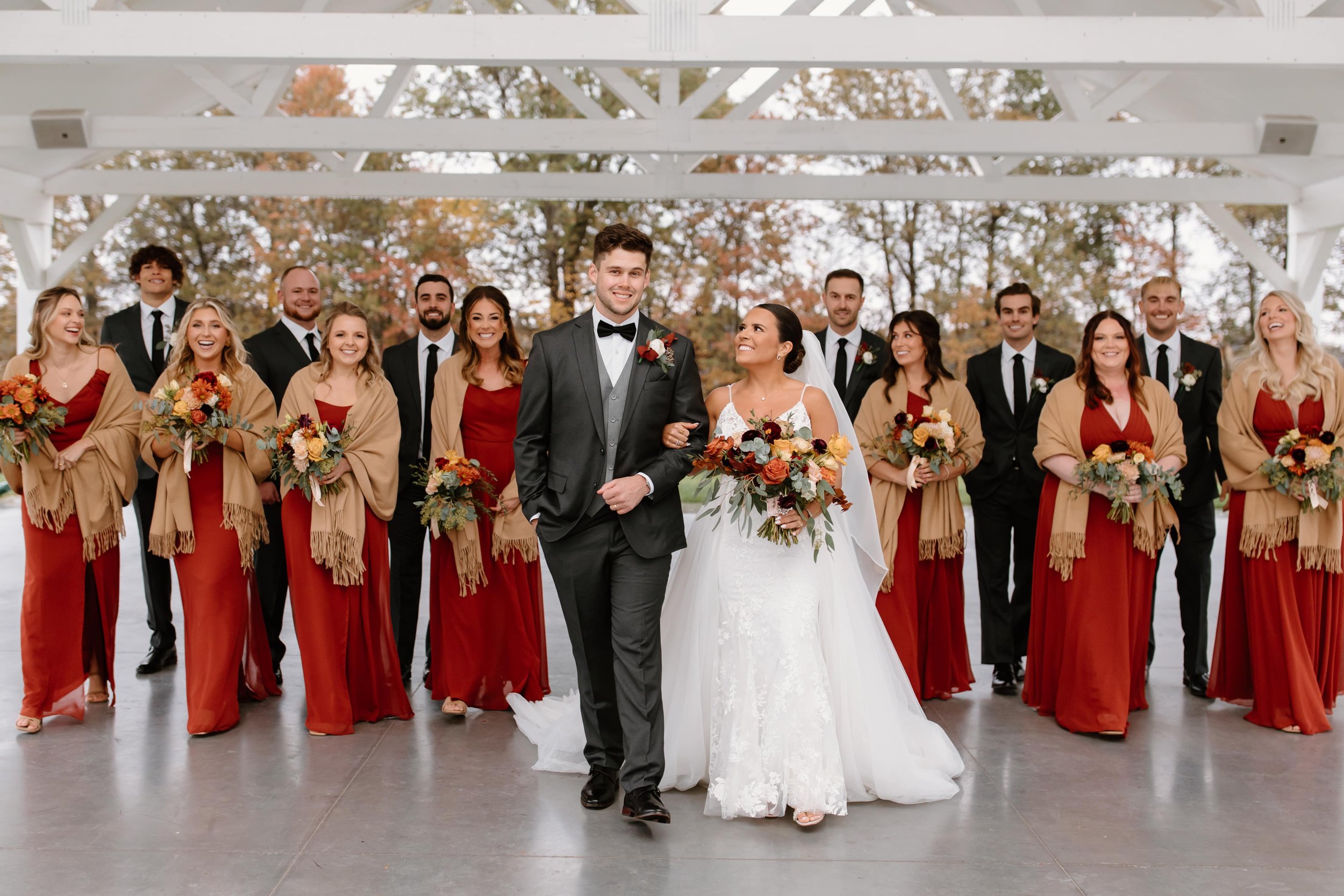 Fall Wedding Venue at Emerson Fields | Chrysa + Jake from Alton ...
