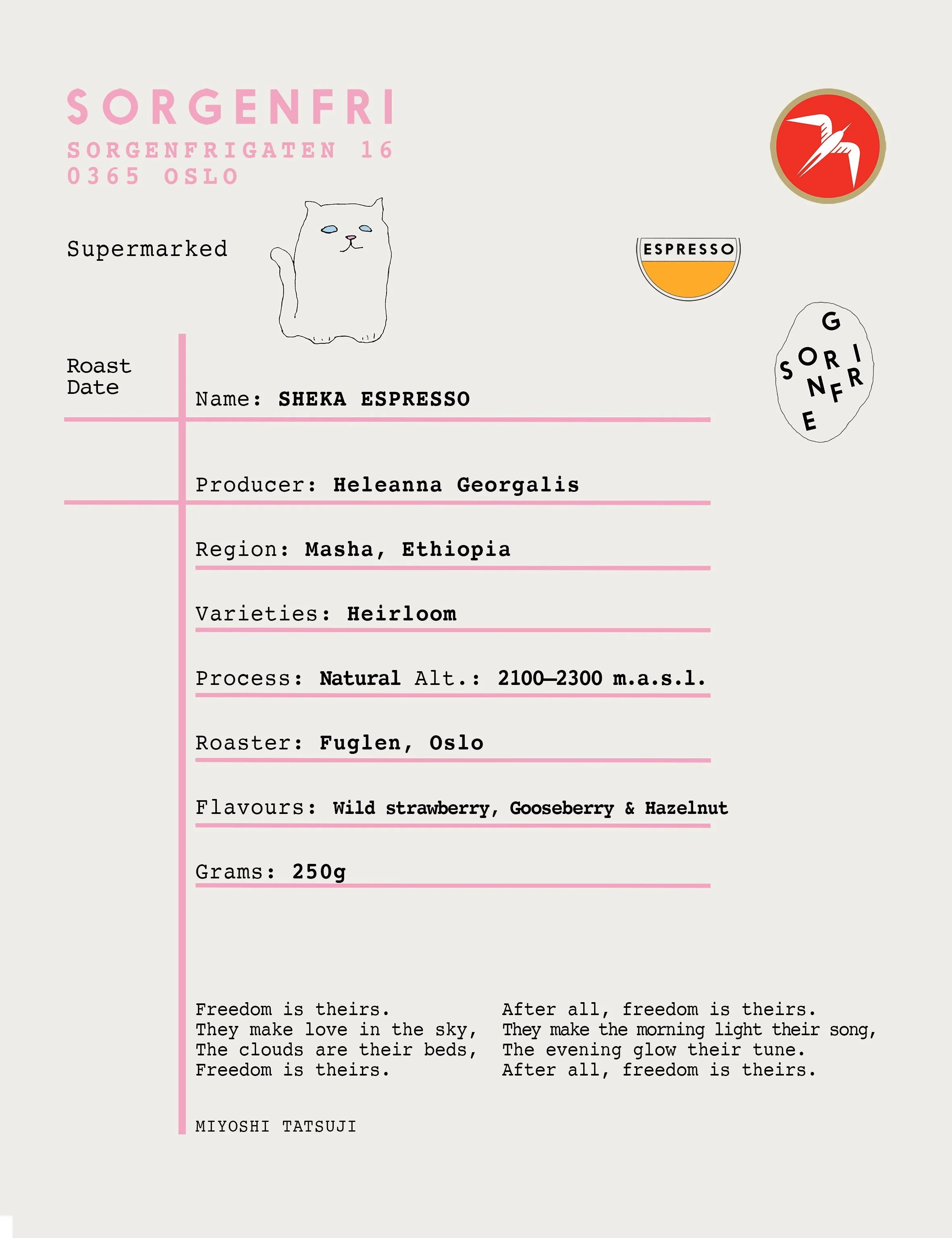 FUGLEN x SORGENFRI | ESPRESSO COFFEE — SORGENFRI