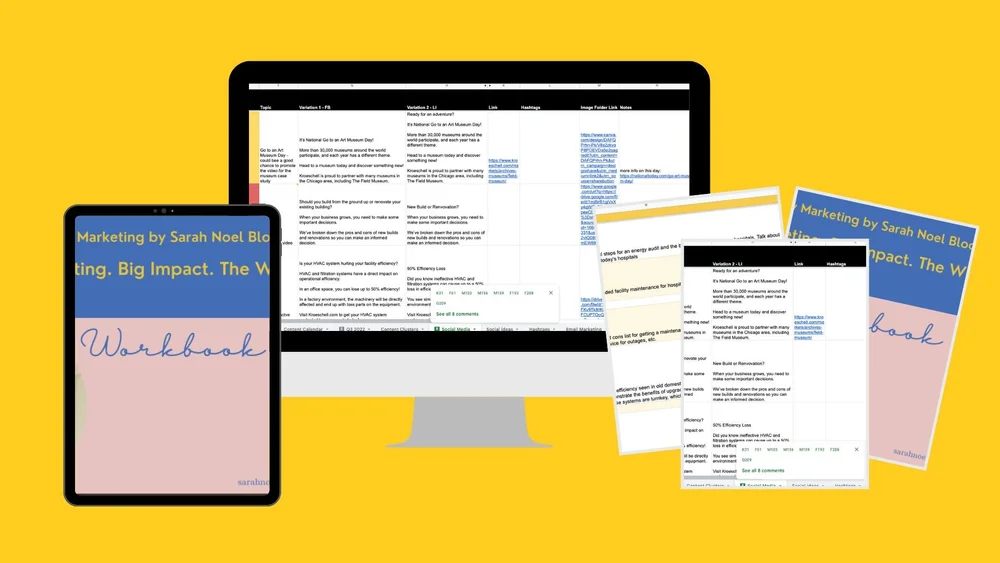 Sales Page - Content Planning Bundle — Tiny Marketing by Sarah Noel Block