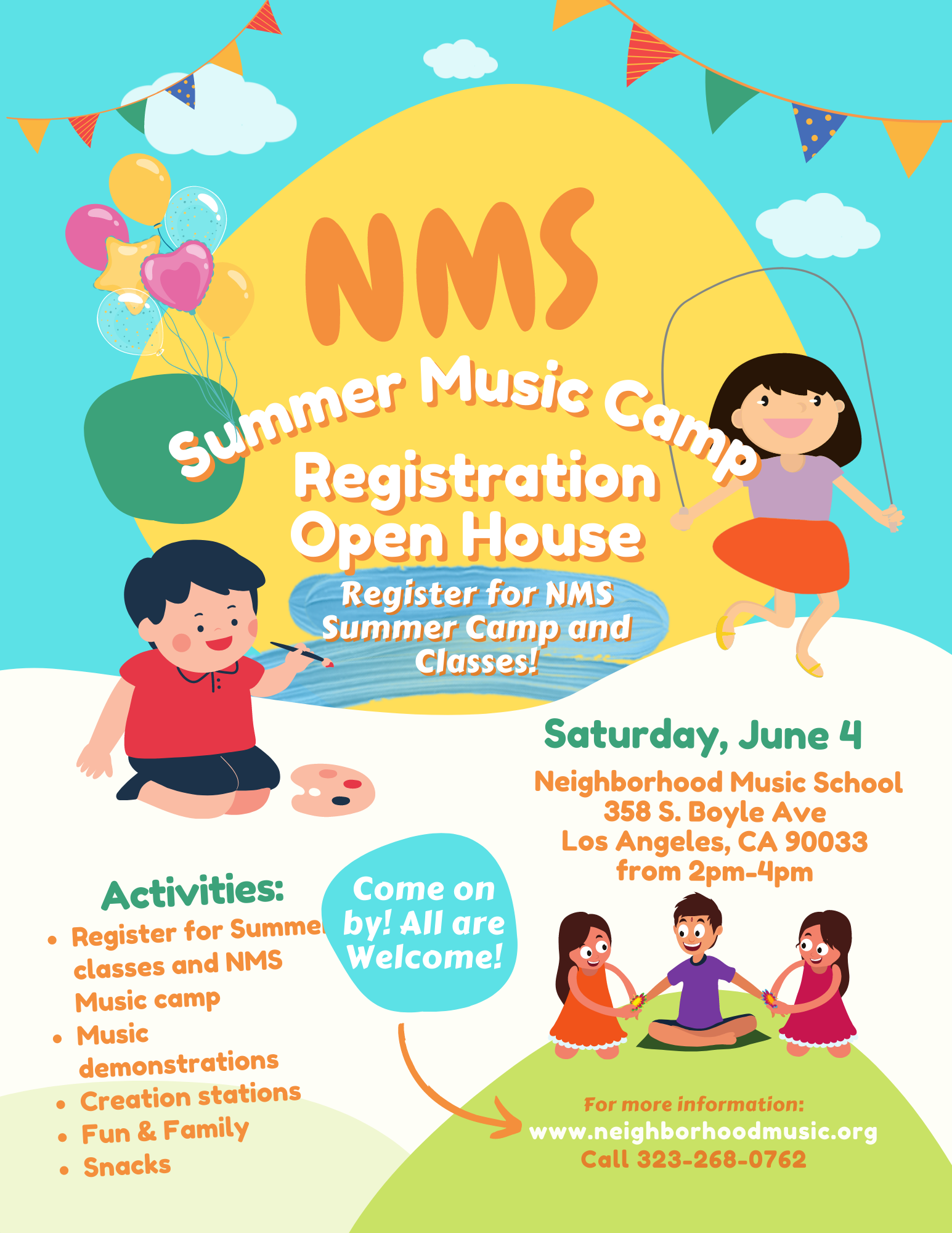 Summer Programs (Copy) — Neighborhood Music School