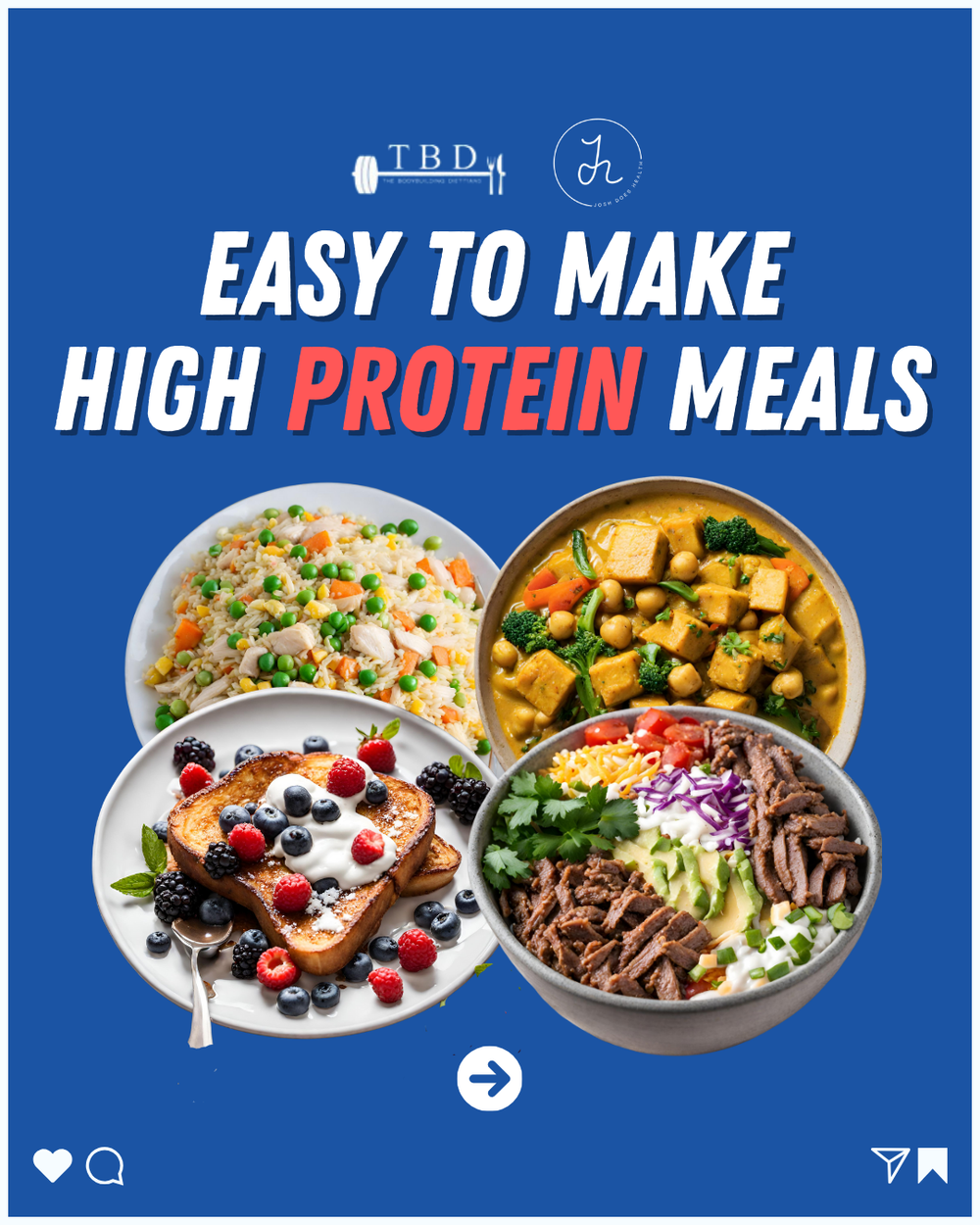4 Simple High Protein Meals (Dietitian Approved) — The Bodybuilding ...