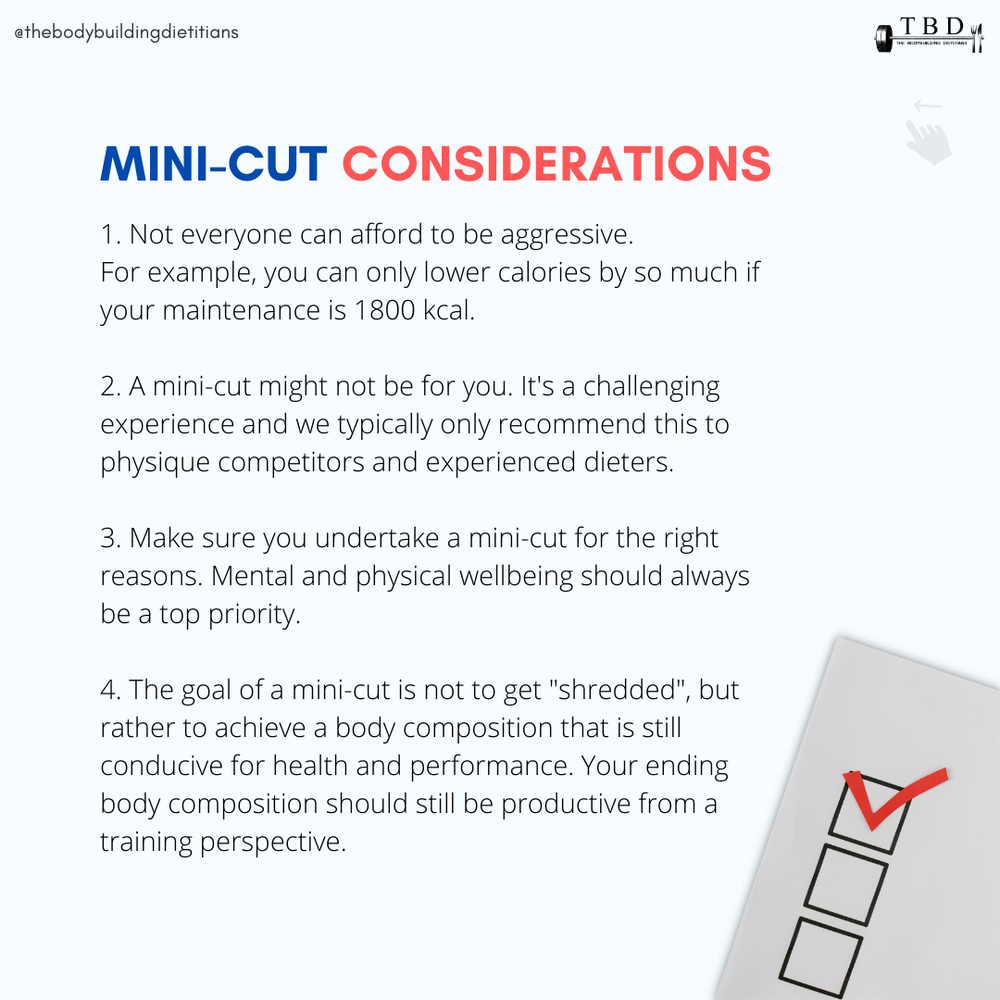 Your Guide To Mini-Cuts - Faster Fat Loss! — The Bodybuilding Dietitians