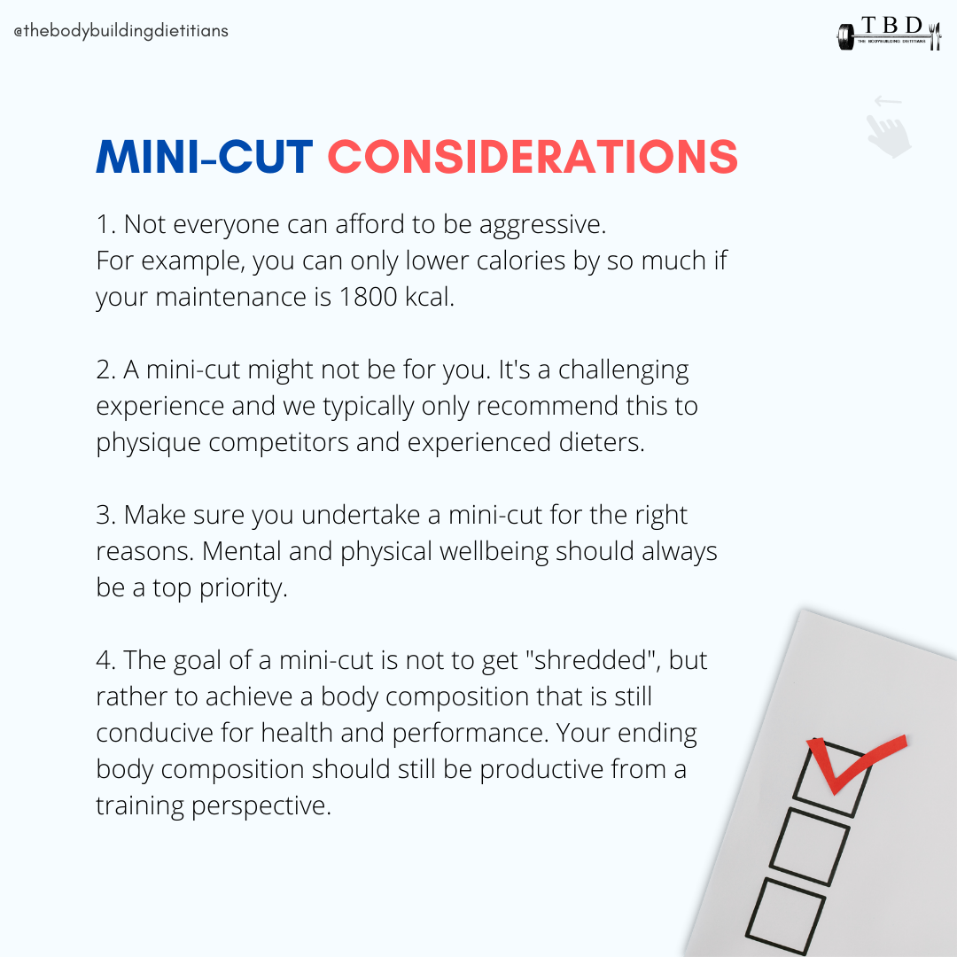 Your Guide To Mini-Cuts - Faster Fat Loss! — The Bodybuilding Dietitians