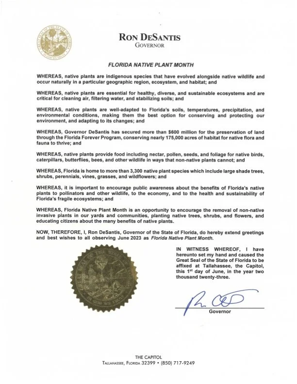 State Specific Native Plant Legislation — National Native Plant Month