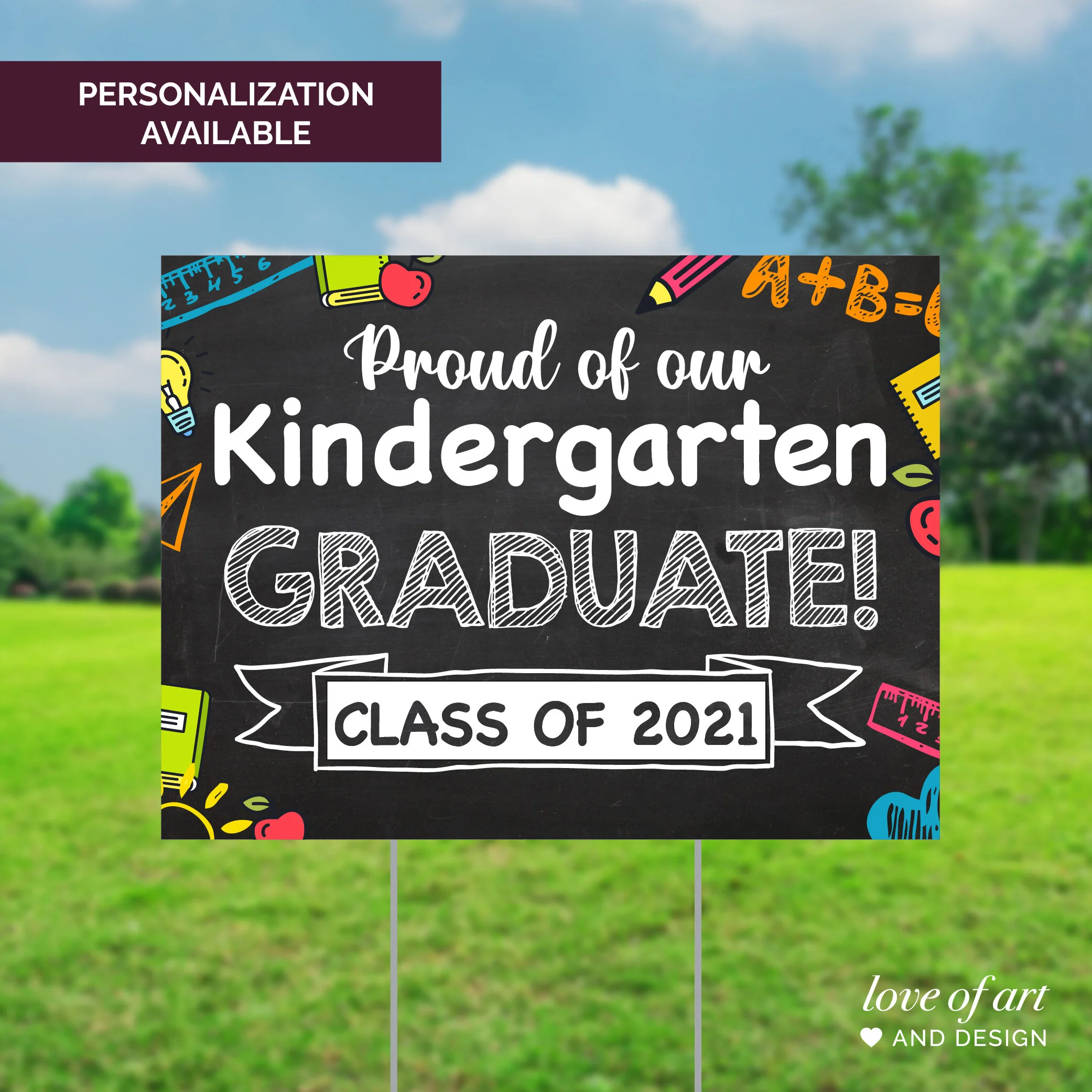 Graduation Lawn Signs — Love of Art and Design