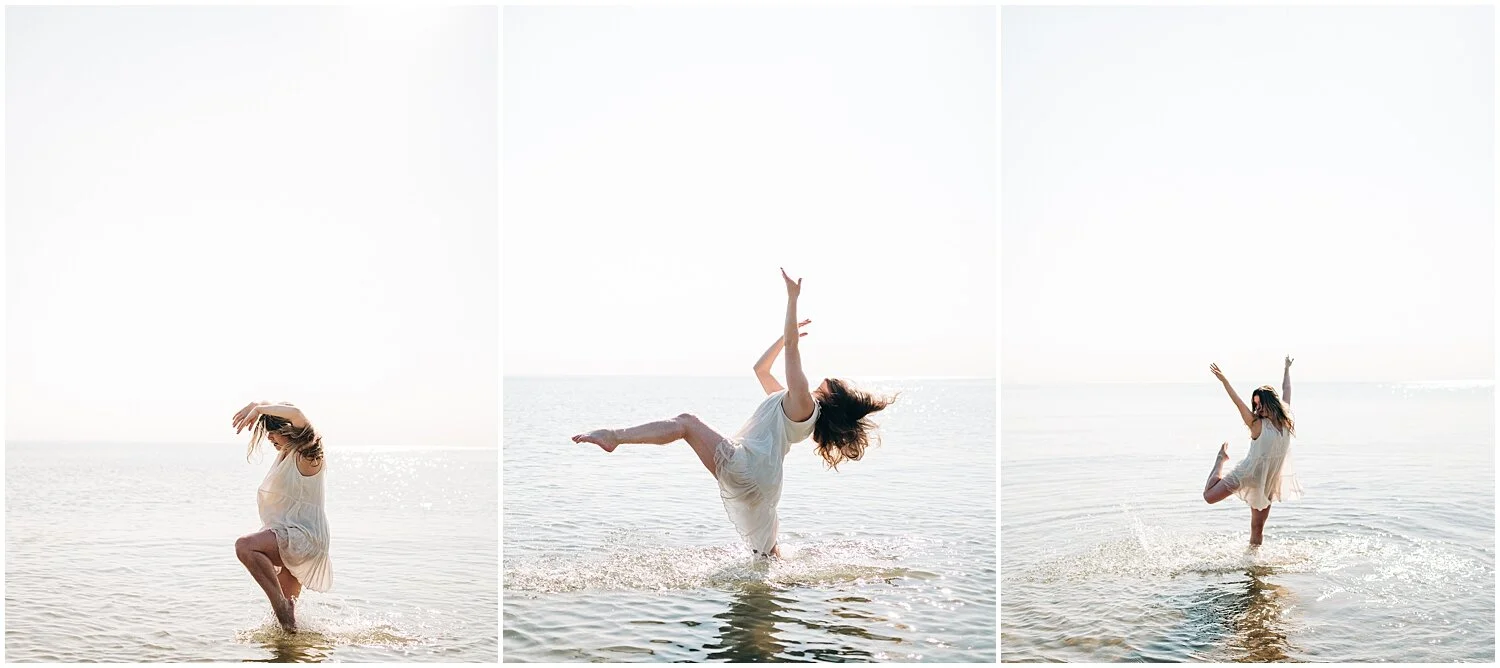 Creative Dance Water Photoshoot in Lake Michigan | KT Williams — St ...